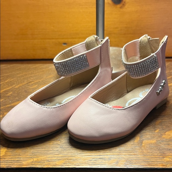 bebe | Shoes | Bebe Light Pink Kids Dress Shoes With Sparkling Ankle ...